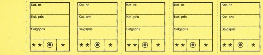 Prismærker i striber gule - Samleren